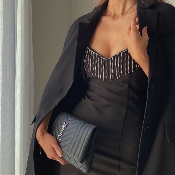 Zara | Dresses | Zara Rhinestone Fringed Dress | Poshmark
